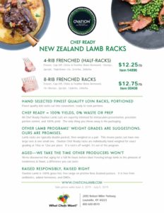 Chef Ready New Zealand Lamb Racks - What Chefs Want!