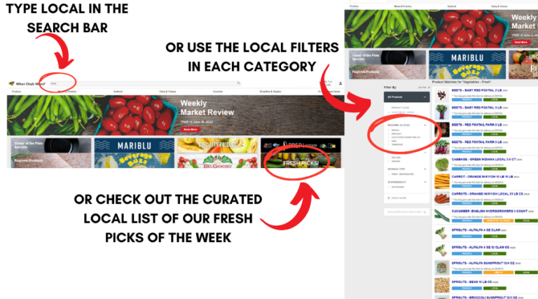 Local Food Connection - Local food distributor - What Chefs Want!