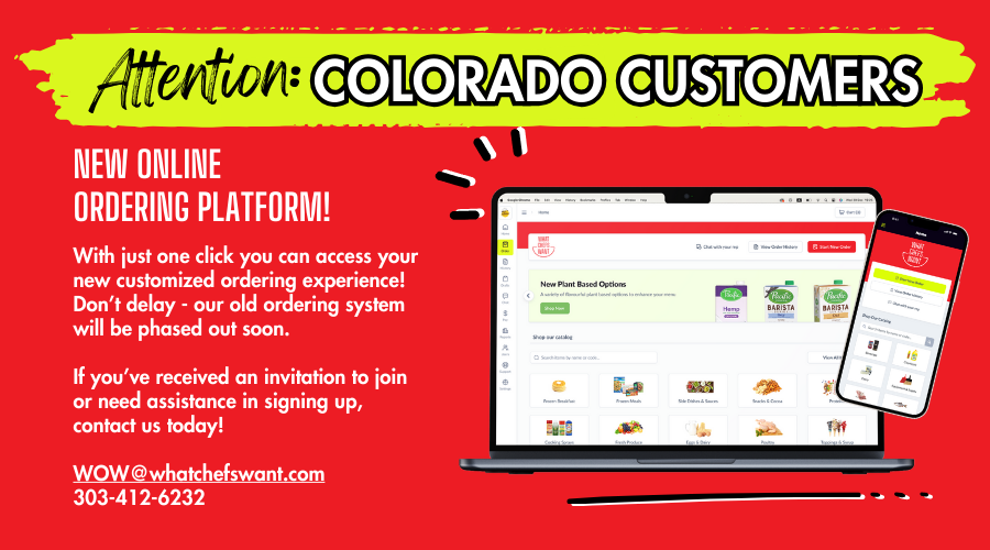 Customer Login - What Chefs Want!